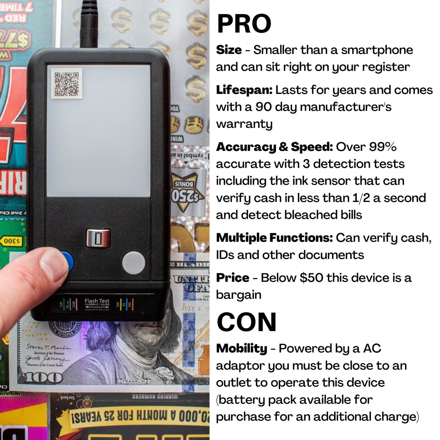Buyer's Guide | Top 8 Counterfeit Detectors - Dri Mark
